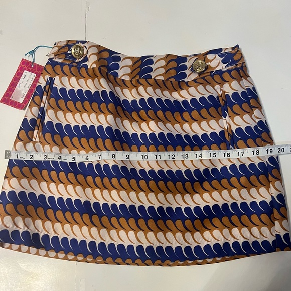 lissa mar | Skirts | Lissa Marwool Blend Retro 6s Mod Mini Skirt Bluerustwhite Sz 6 | Poshmark